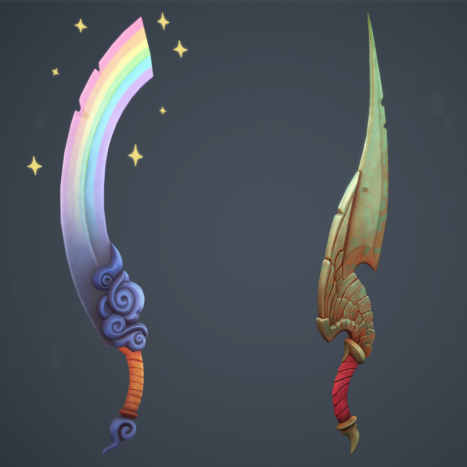 ArtStation - Stylized Swords