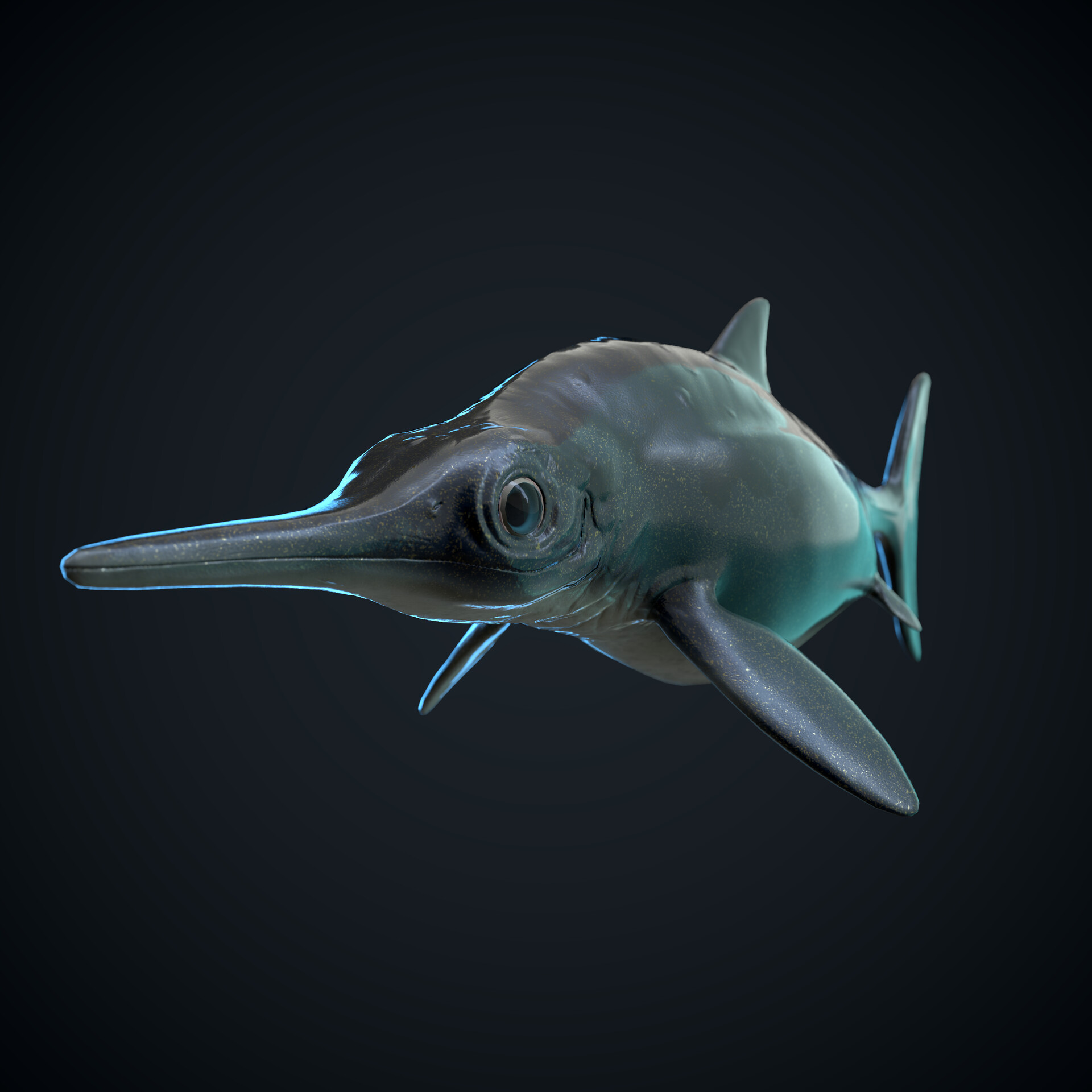 ArtStation - Ophthalmosaurus Icenicus - Textured