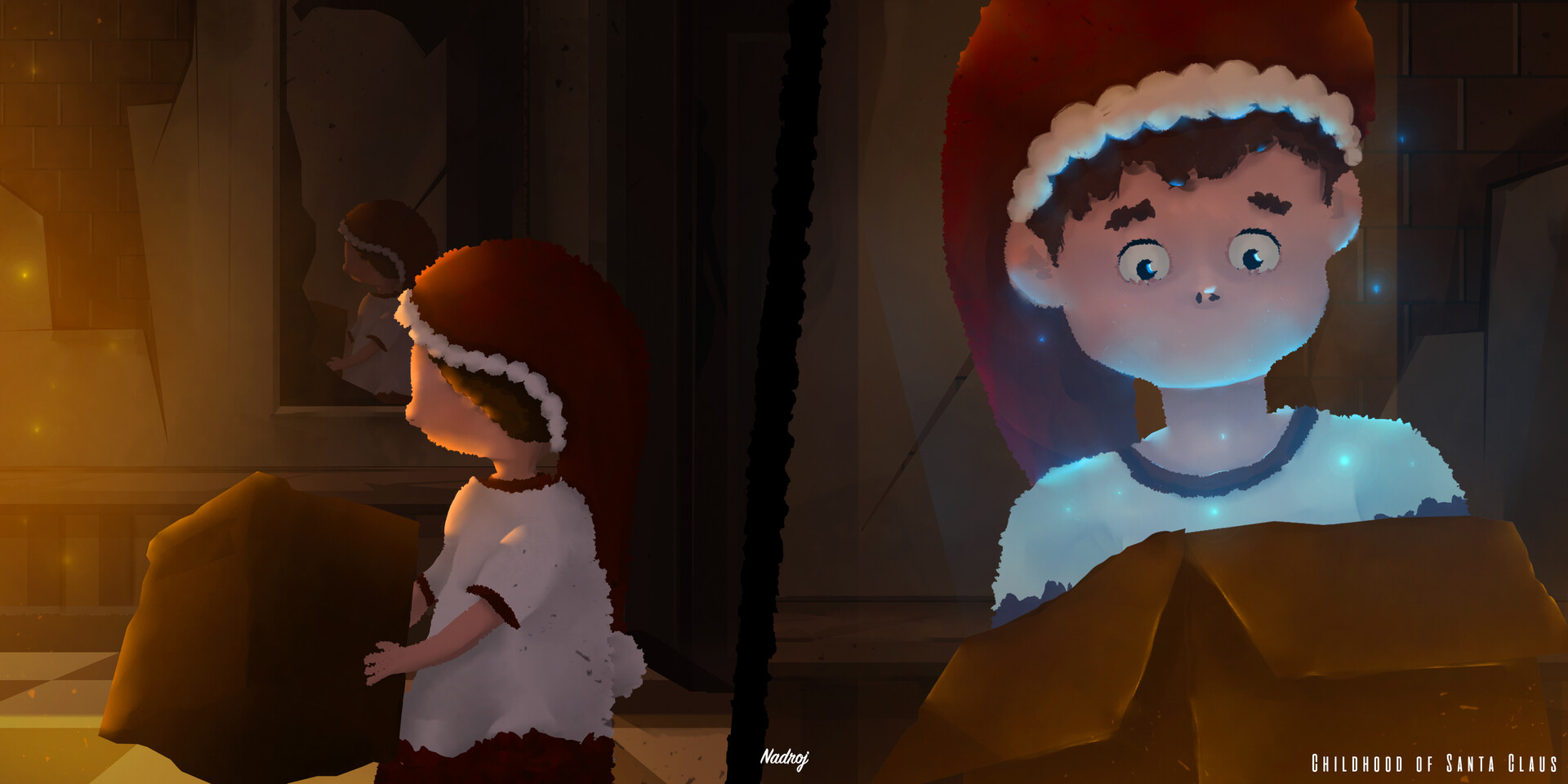 ArtStation - Childhood of Santa Clauss