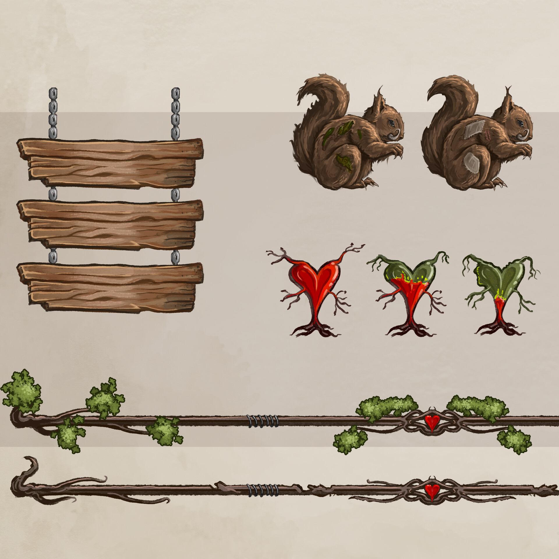 ArtStation - Stylised UI Design : 2020 Game Jam