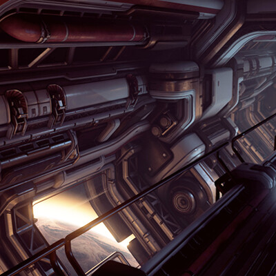 ArtStation - Sci-fi Armory Walkway