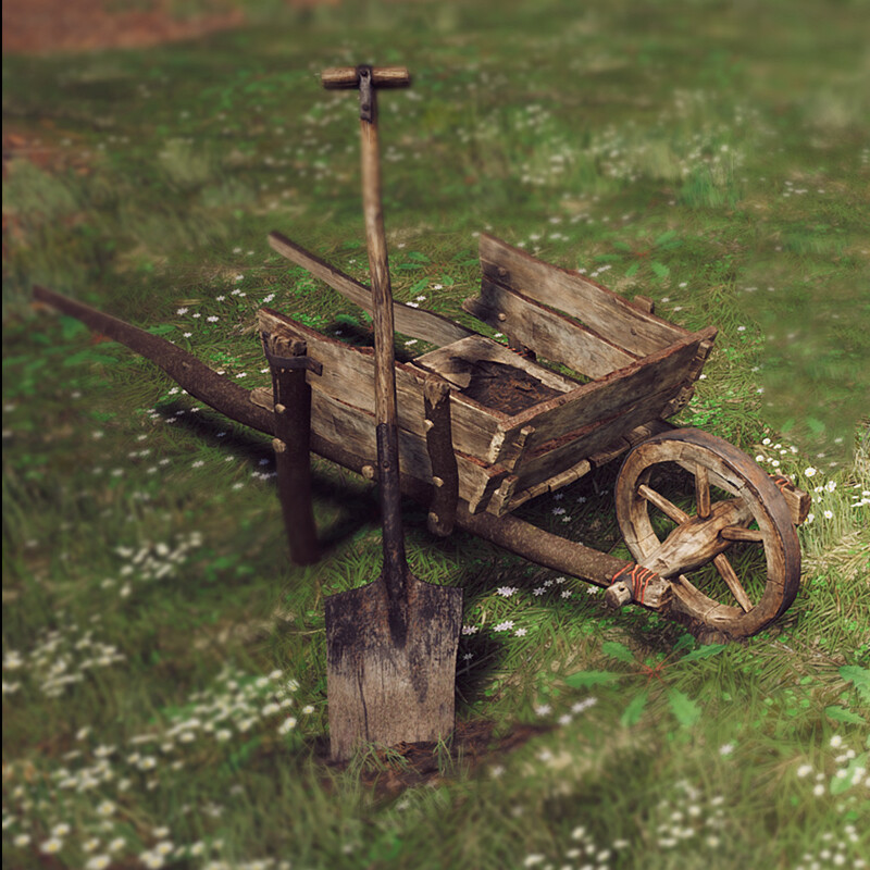 ArtStation - Forest Cabin: Props And Foliage (personal project)