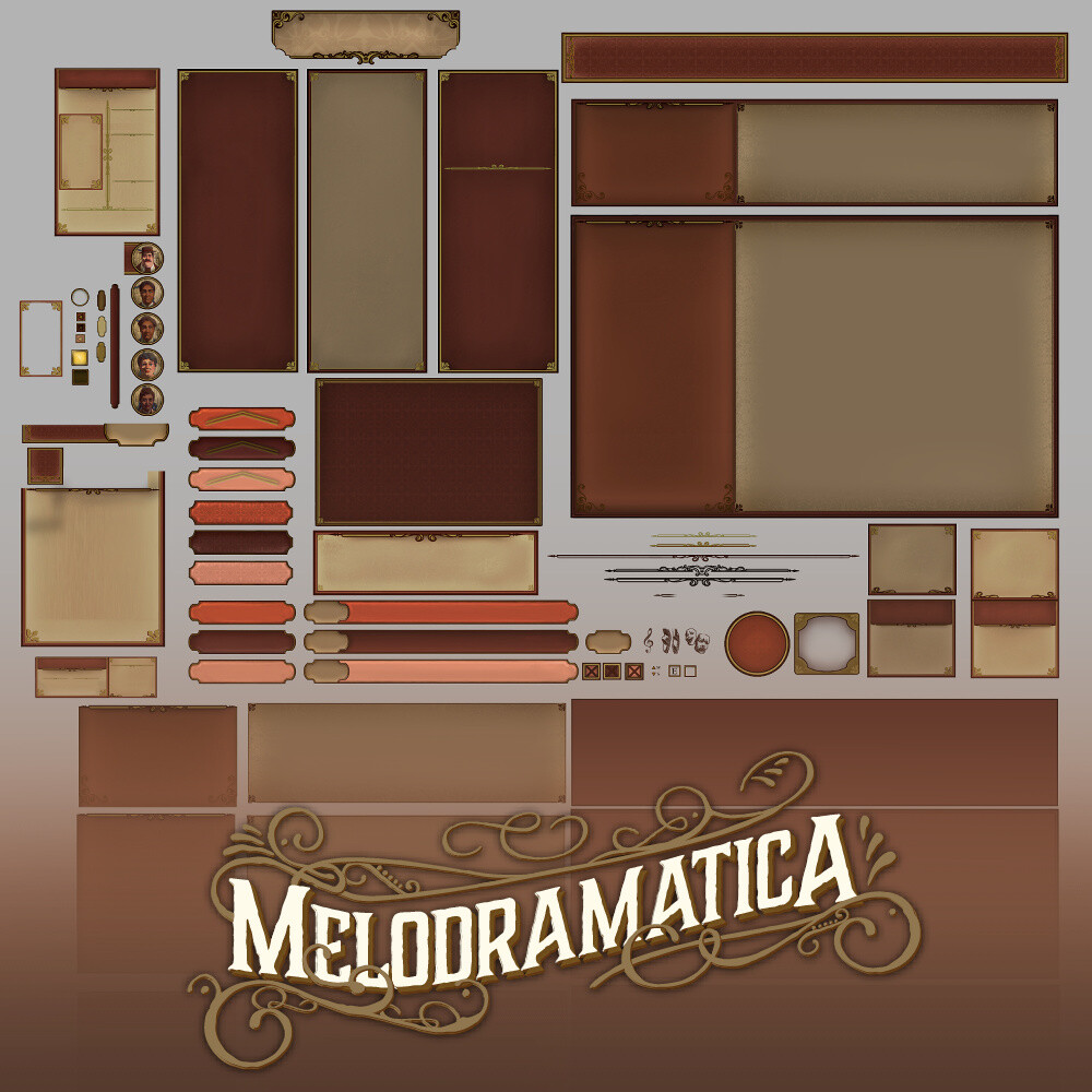 ArtStation - Melodramatica : UI Visual Design (2021)