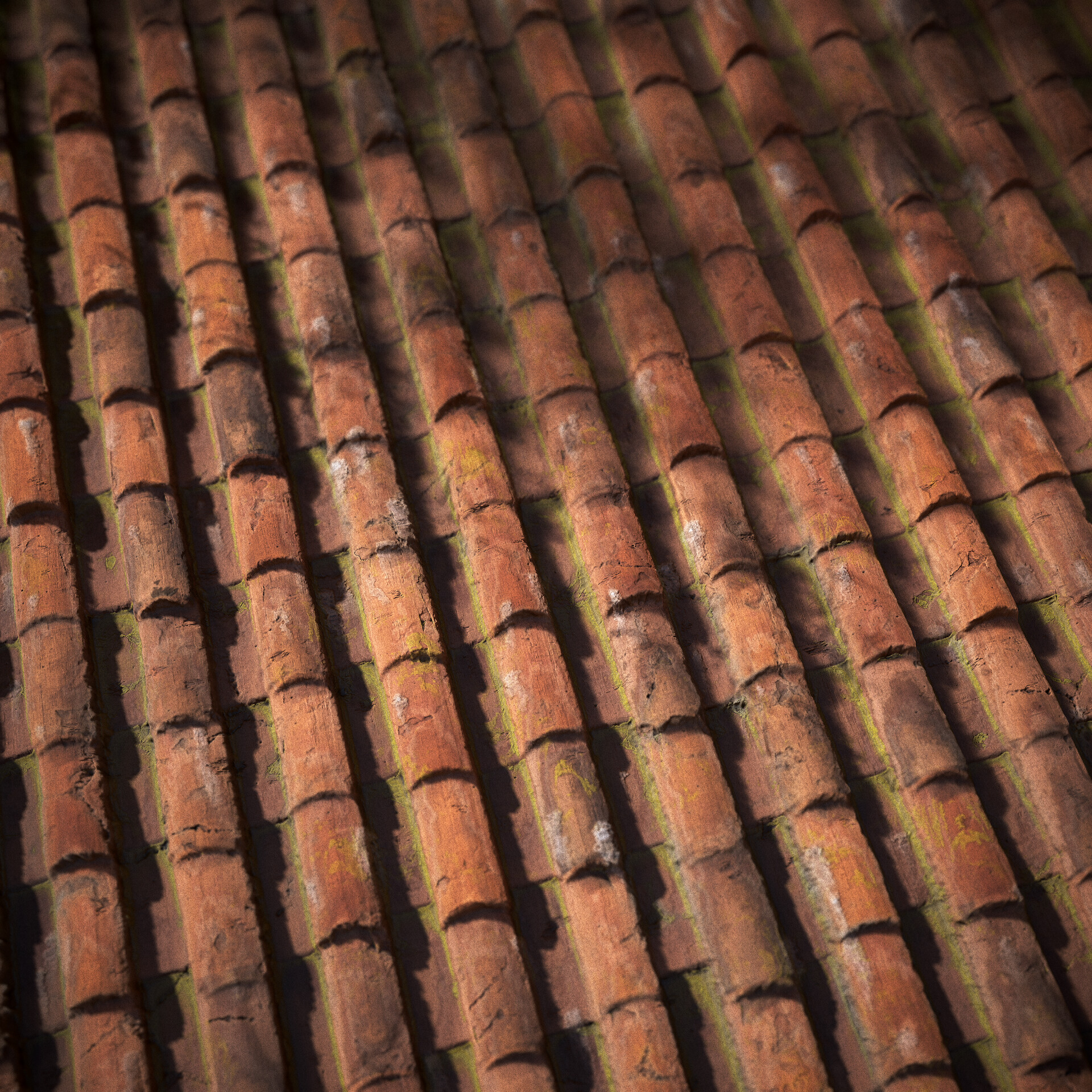 ArtStation - Damaged Roof Tiles