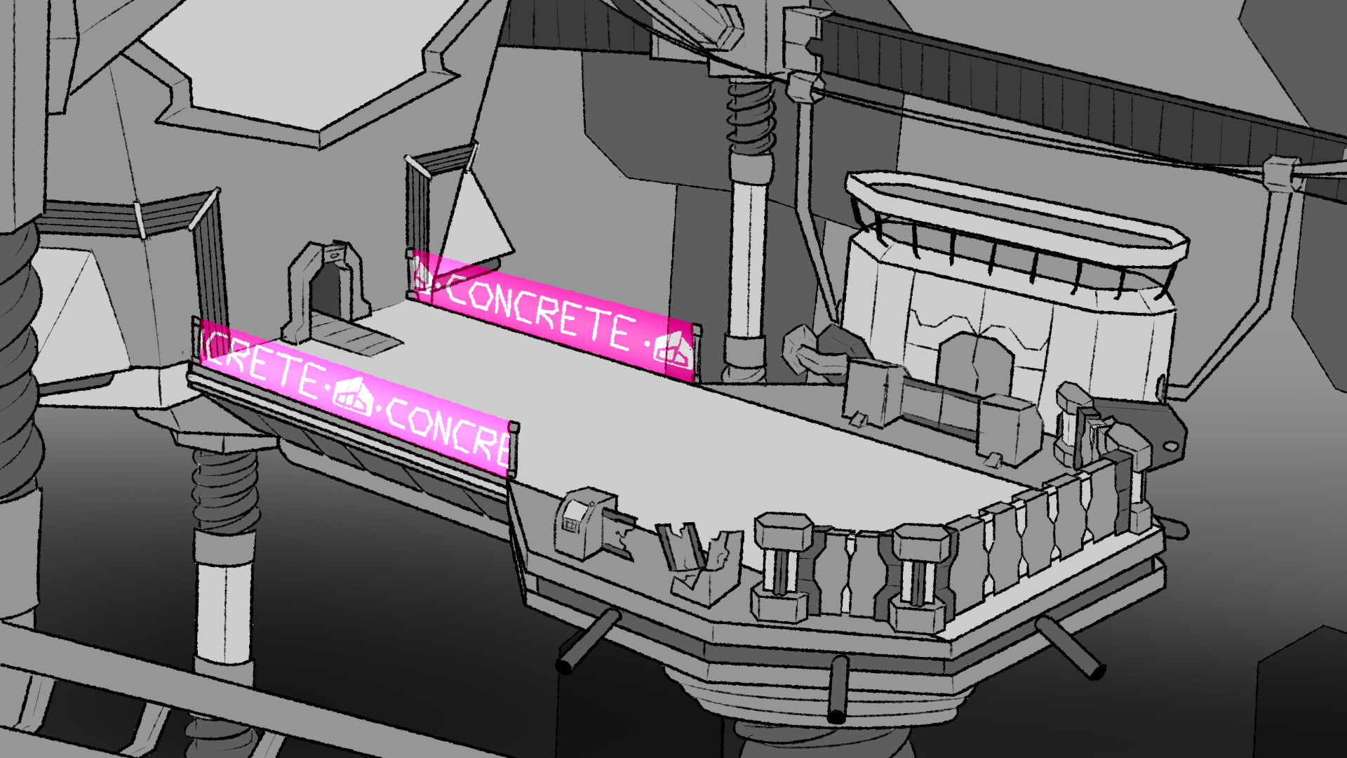 ArtStation - Graviton Engine Facility Concept Art