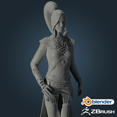 ArtStation - 3D Print Ready Model: A Game Character