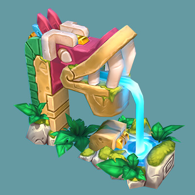 ArtStation - Zoo2 Animal Park - Aztec Waterfall