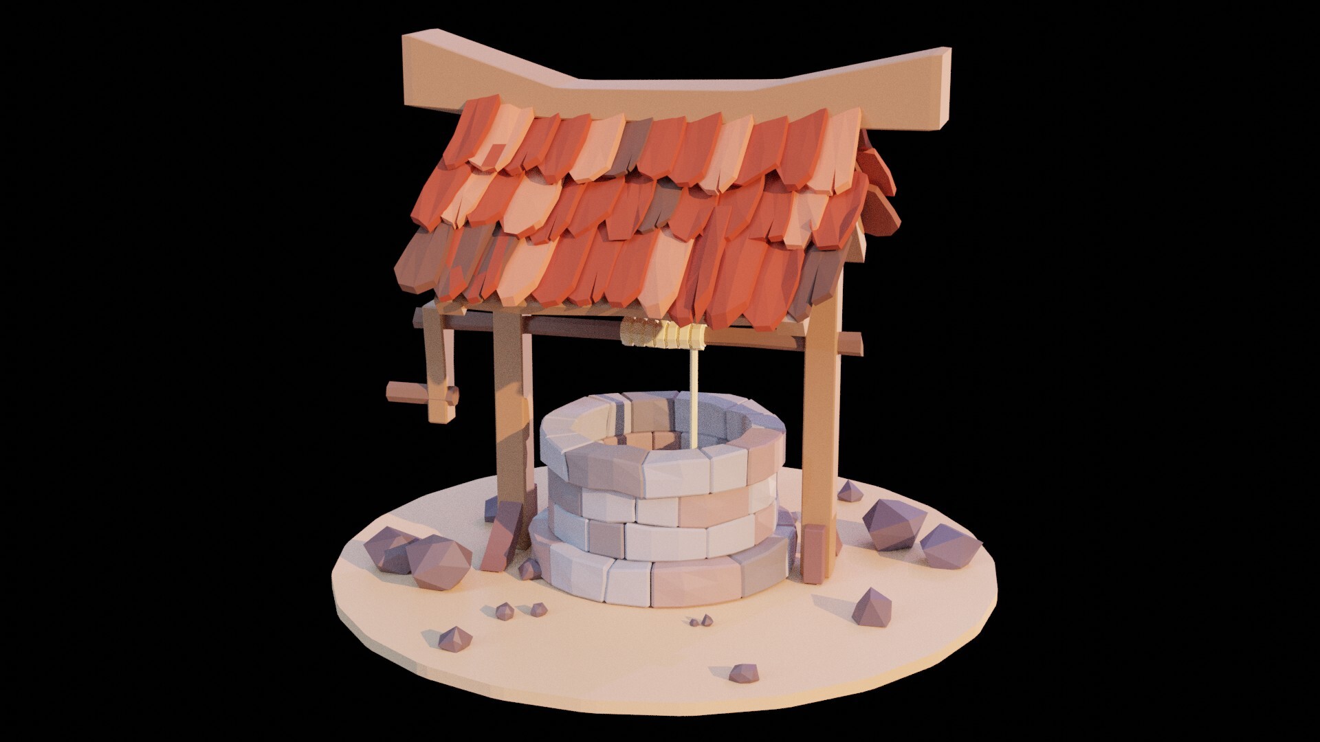 ArtStation - 3D Modeling of a Well