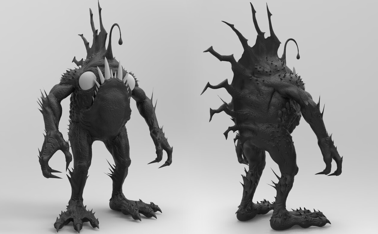 ArtStation - Deep sea Murloc speedsculpt