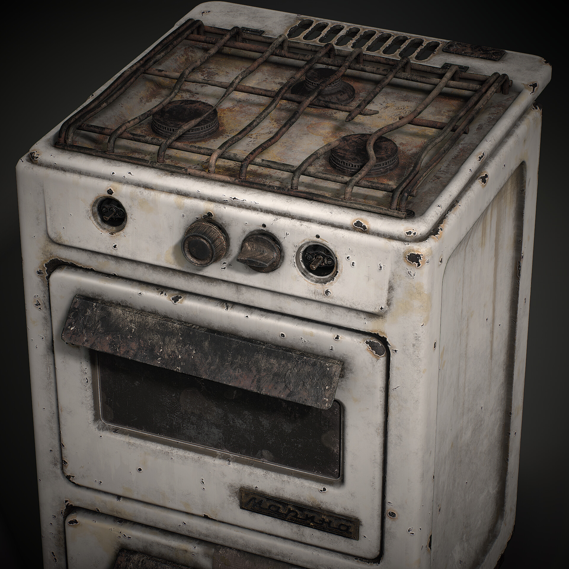 ArtStation - Realistic Soviet Stove PBR Low Poly