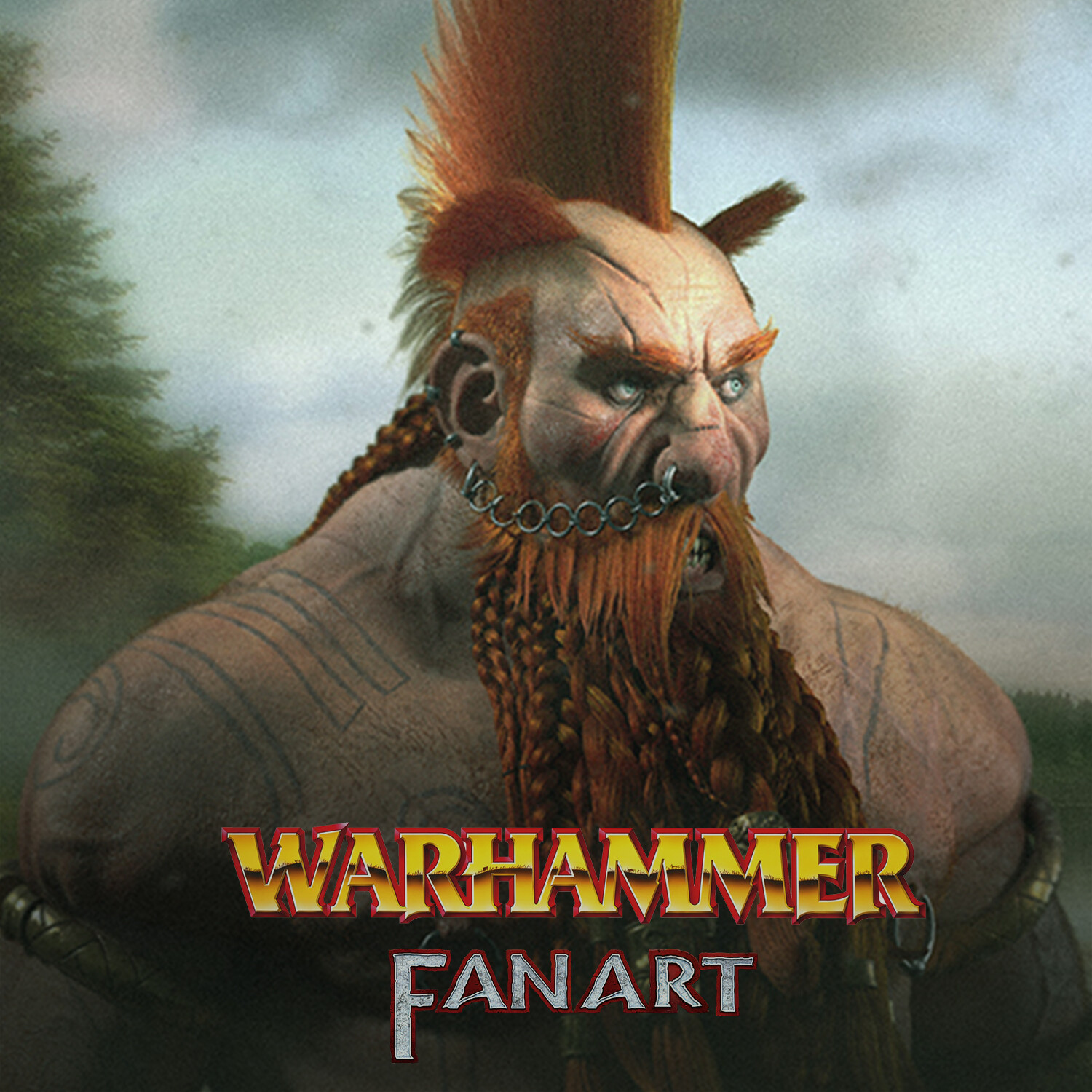 ArtStation - Dwarf Slayer - Warhammer