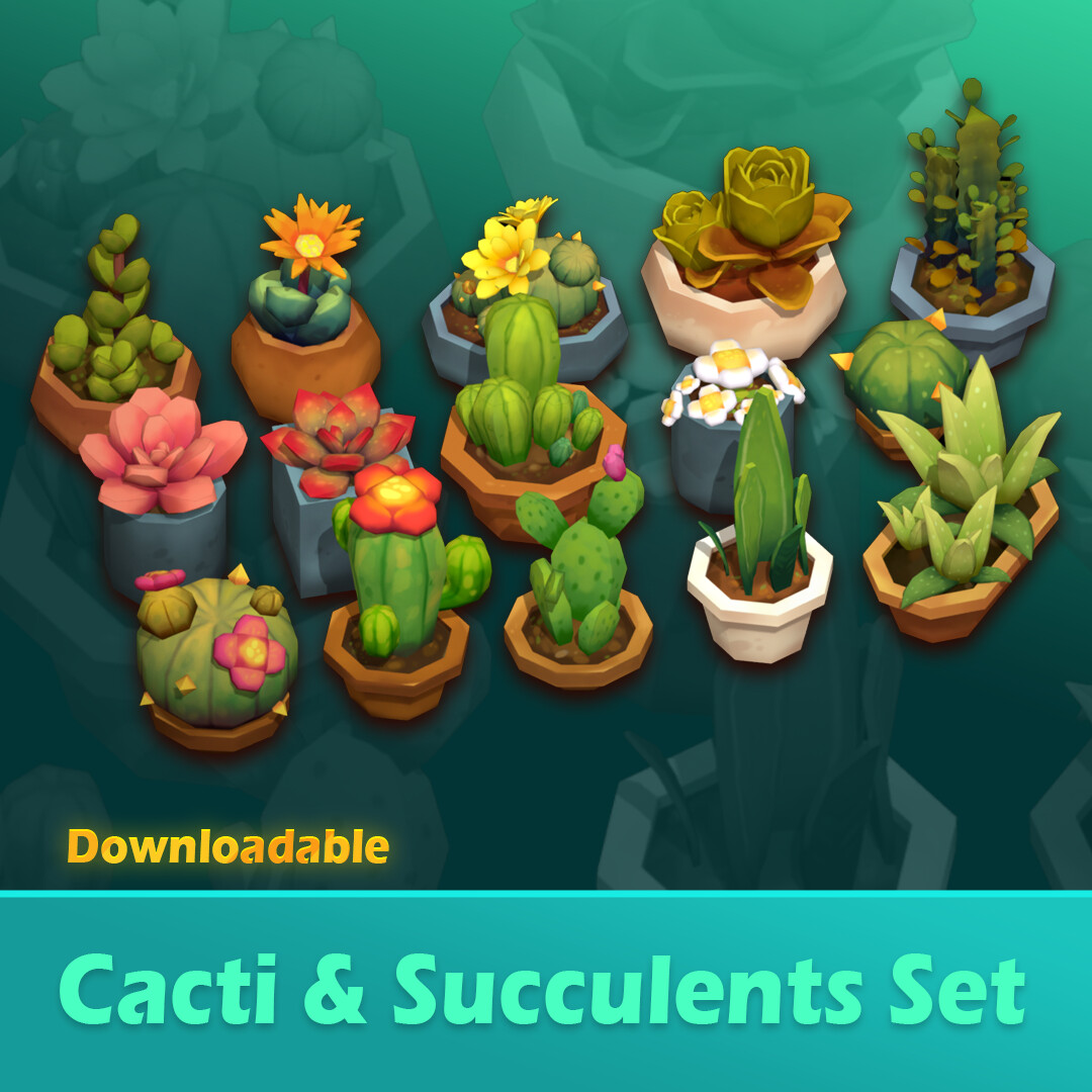 ArtStation - Plants_Cacti and Succulents