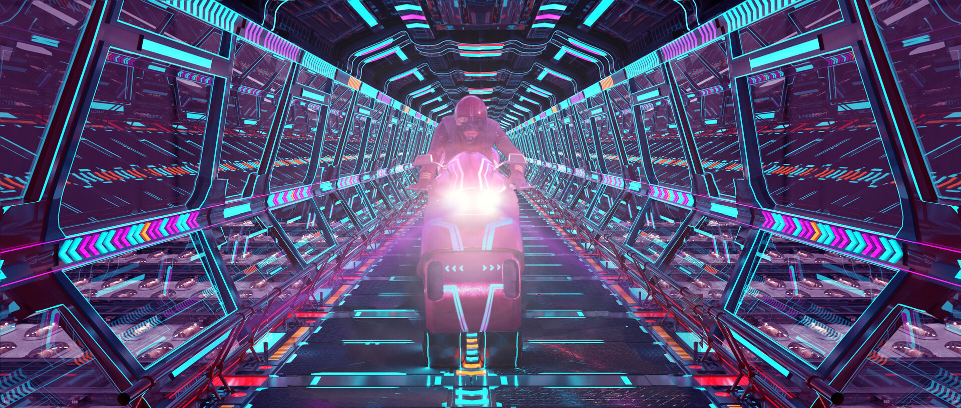 ArtStation - Sci-Fi Corridor & Cyberpunk