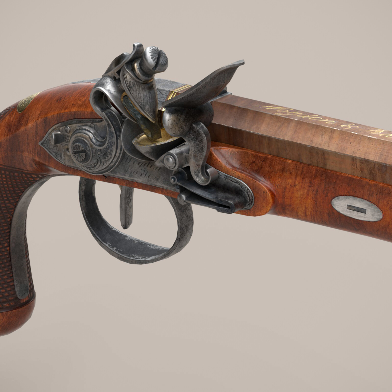 ArtStation - Flintlock Target Pistol of Prince William Frederick - Game ...
