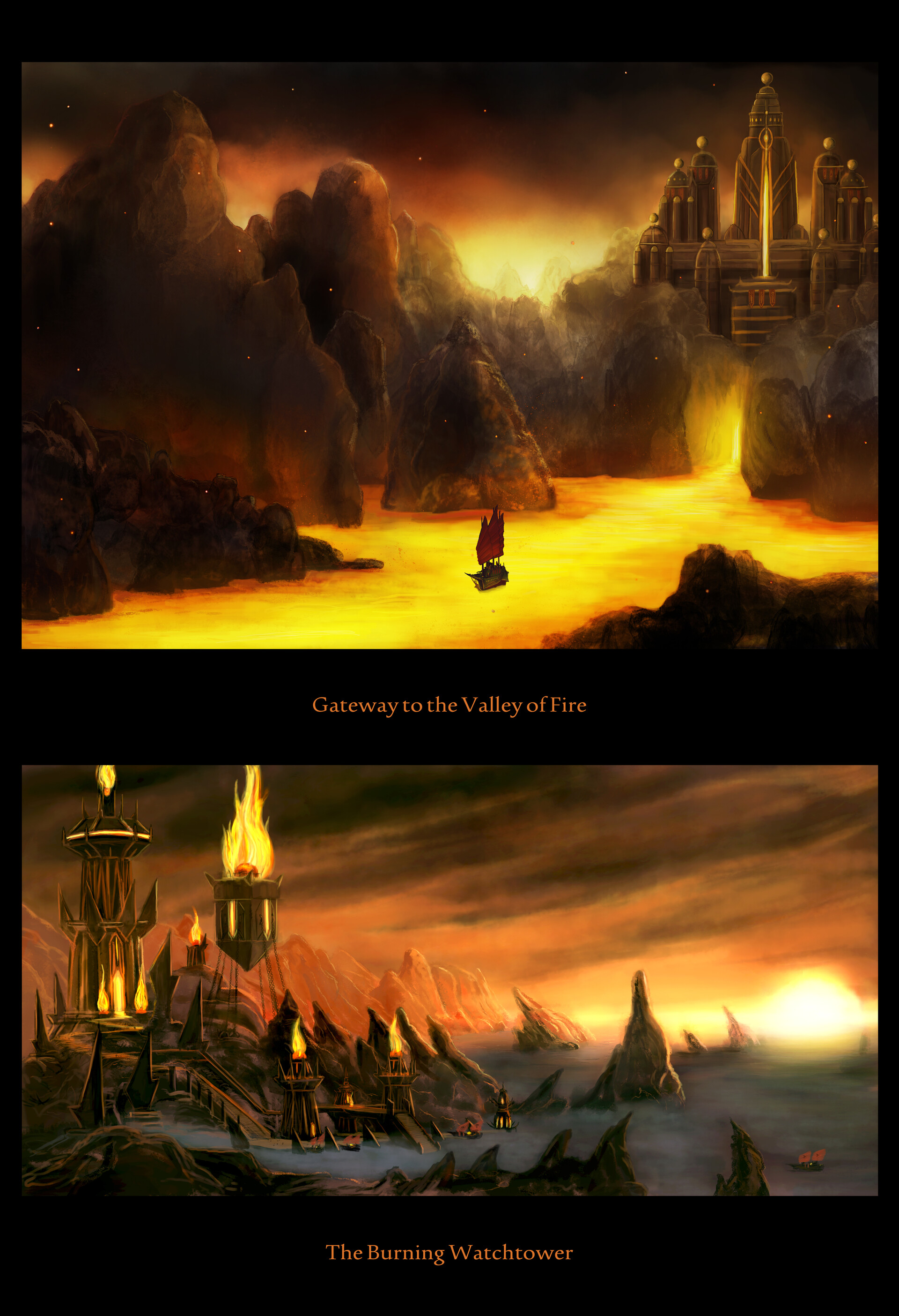 ArtStation - Burning Lands Environmental Scenes and Architecture
