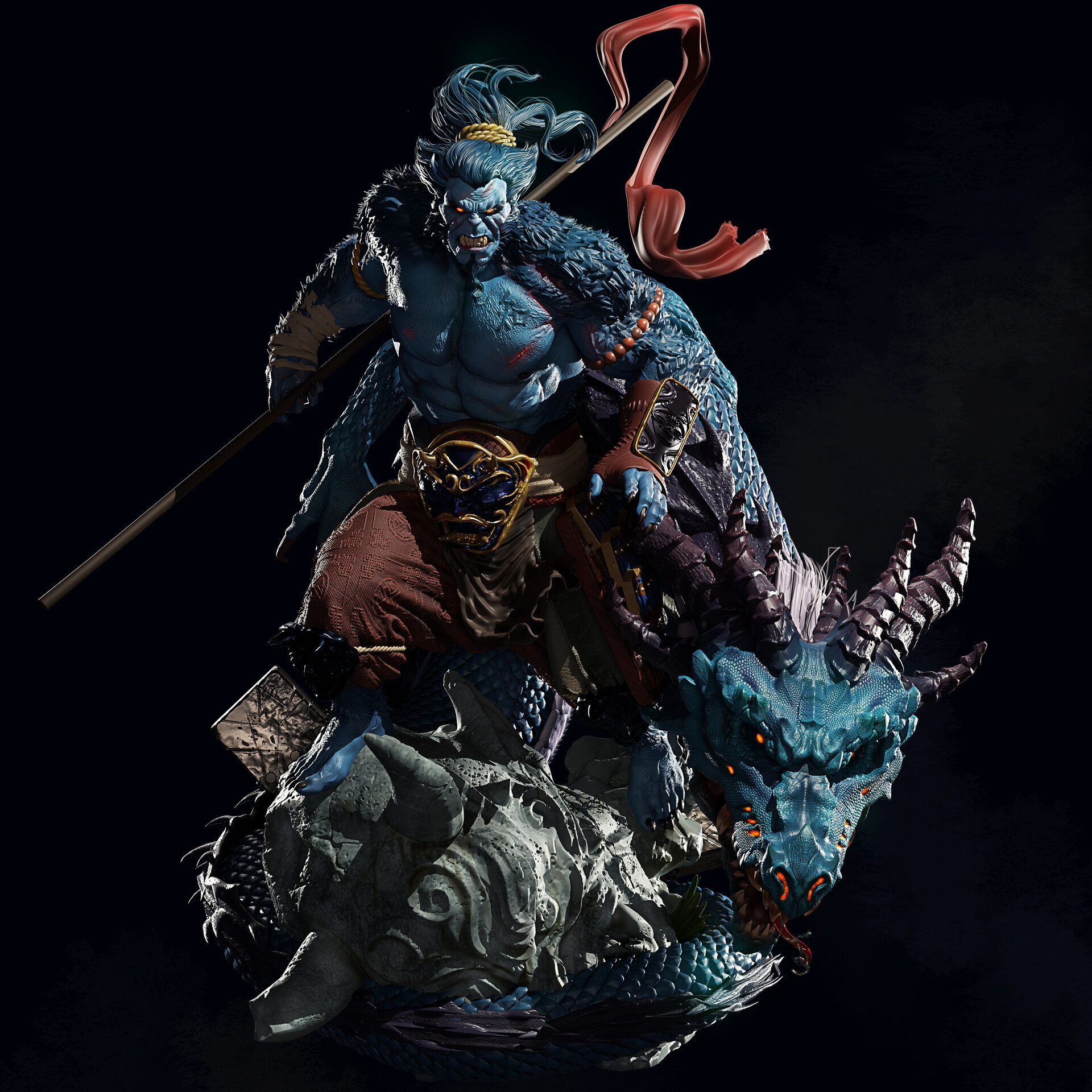 ArtStation - Beast Samurai