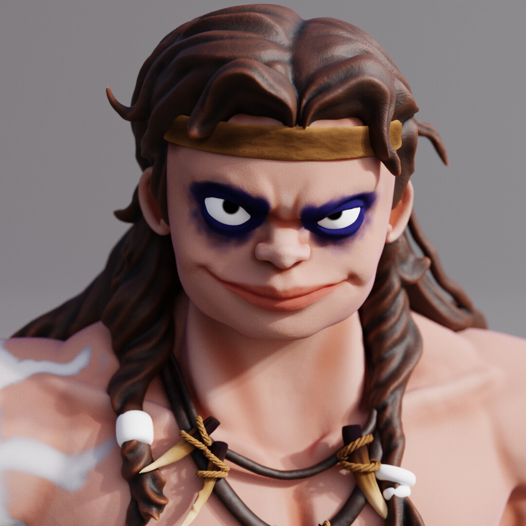 ArtStation - Art heroes "summer bootcamp" Challenge; Primitive Villain ...