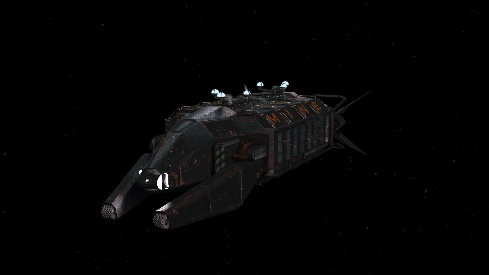 ArtStation - Mining Ship (2020)