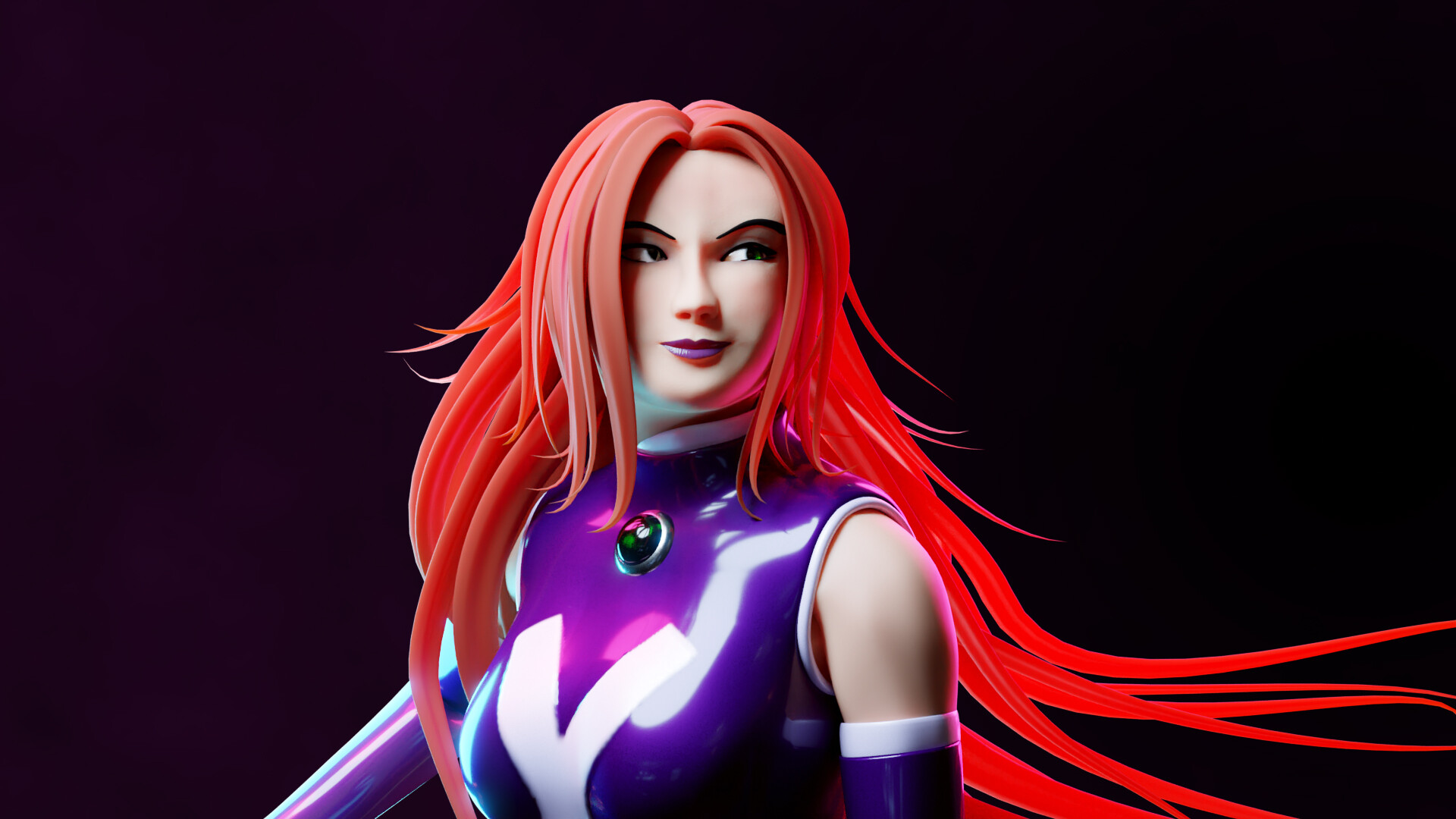 ArtStation - Fan art - Starfire from Super sons
