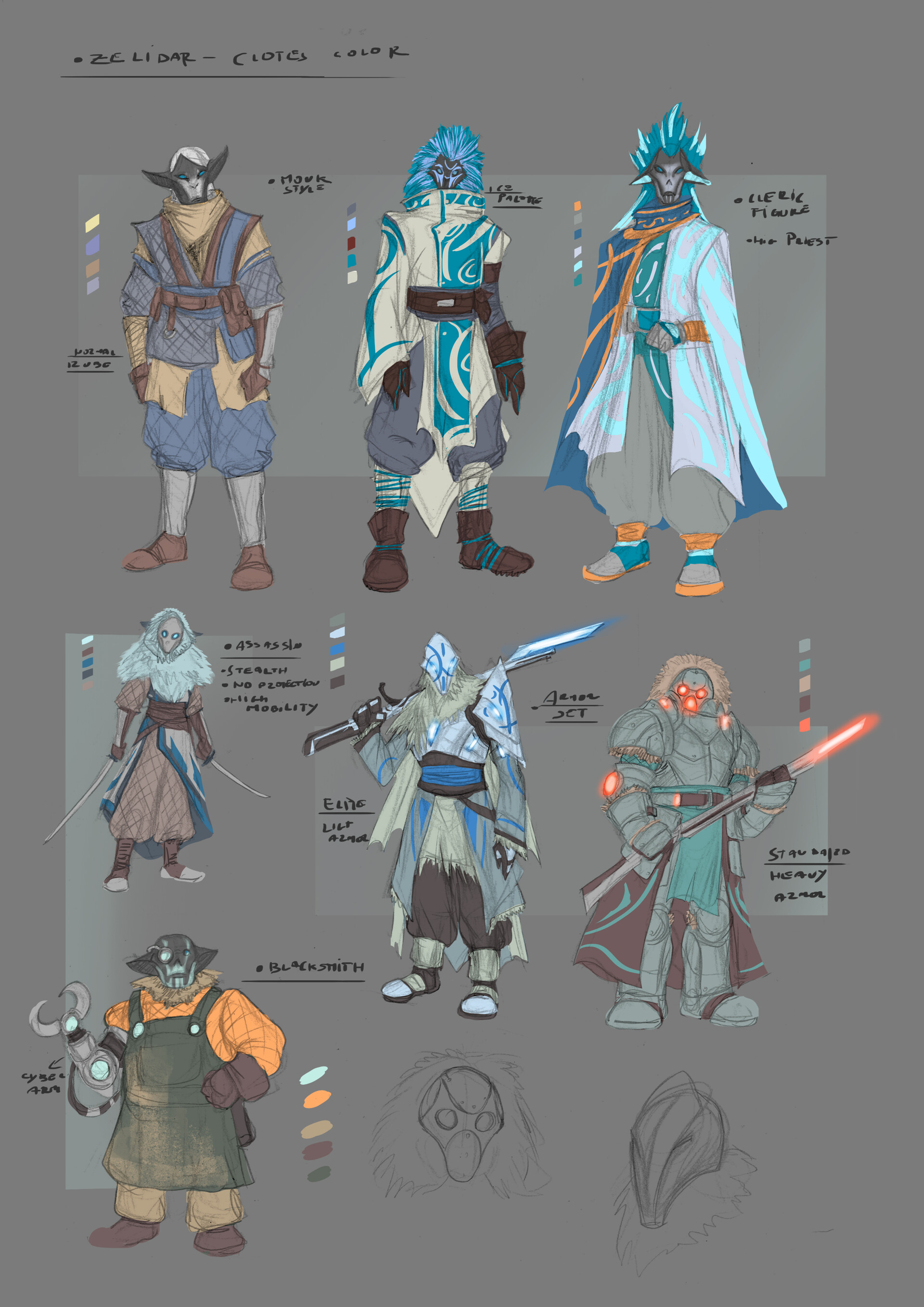 ArtStation - Ice people concept