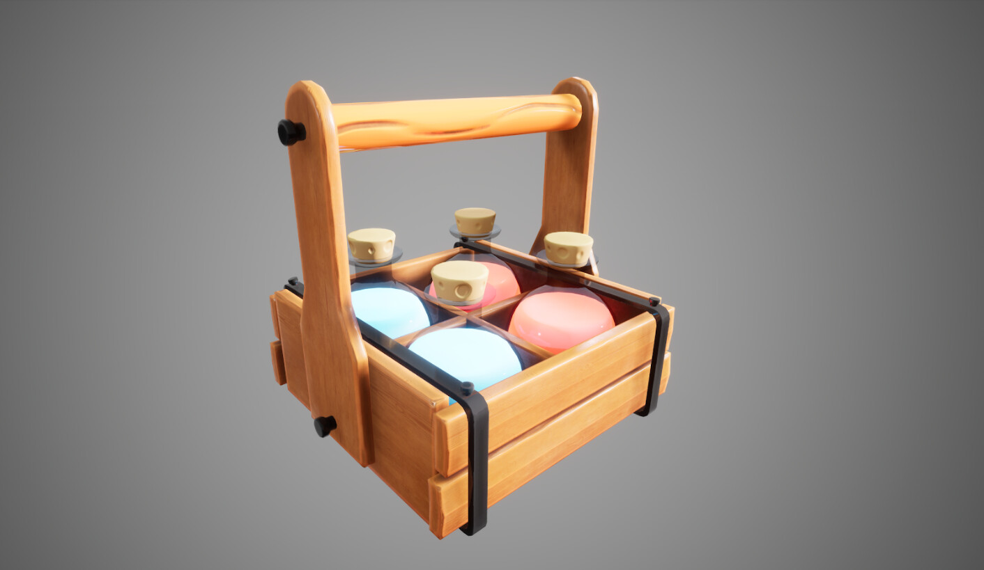 ArtStation - Potion Rack