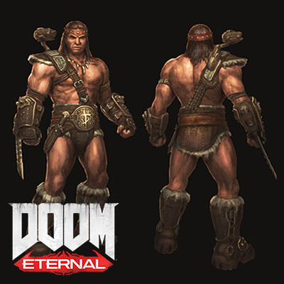 ArtStation - DOOM Eternal | Slayer Barbarian Cosmetic