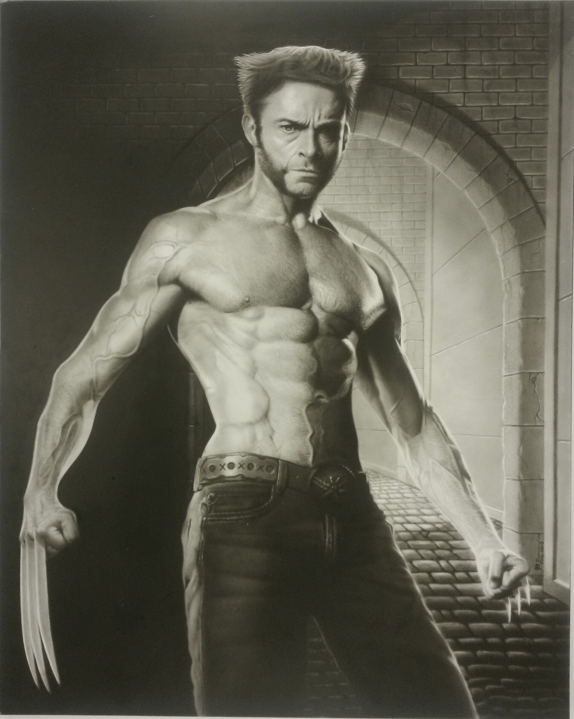 ArtStation - Wolverine (Hugh Jackman) Portrait Progress