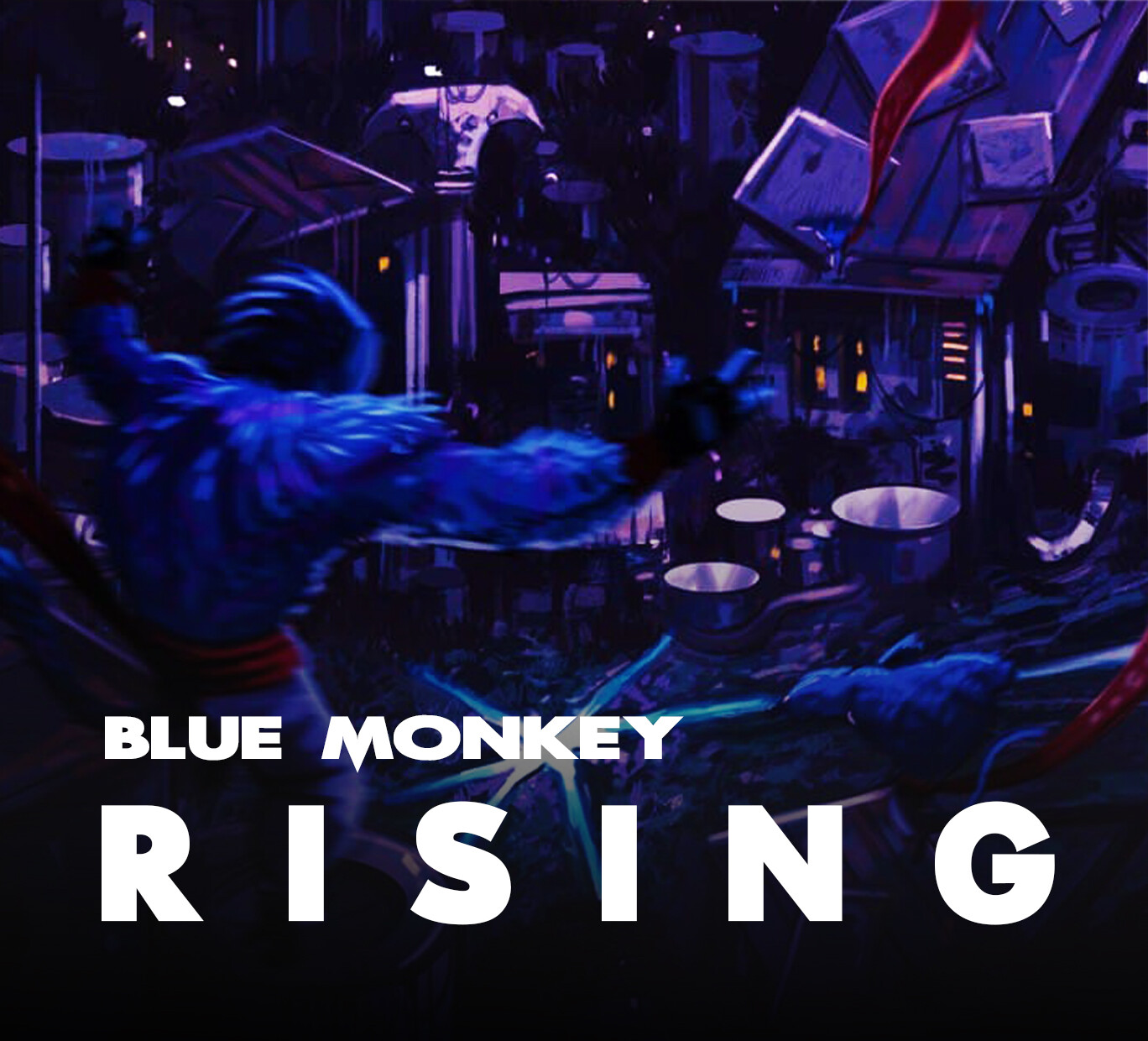 ArtStation - Blue monkey rising