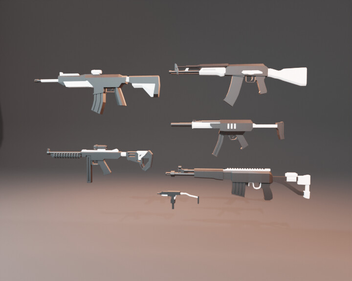 ArtStation - Low Poly Weapon Pack