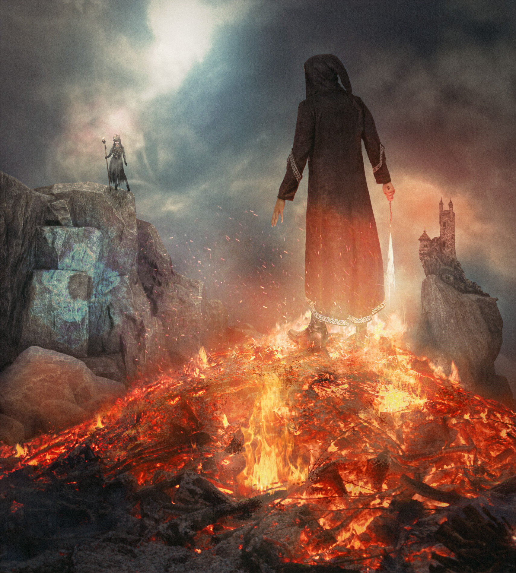 ArtStation - Warlock on Fire