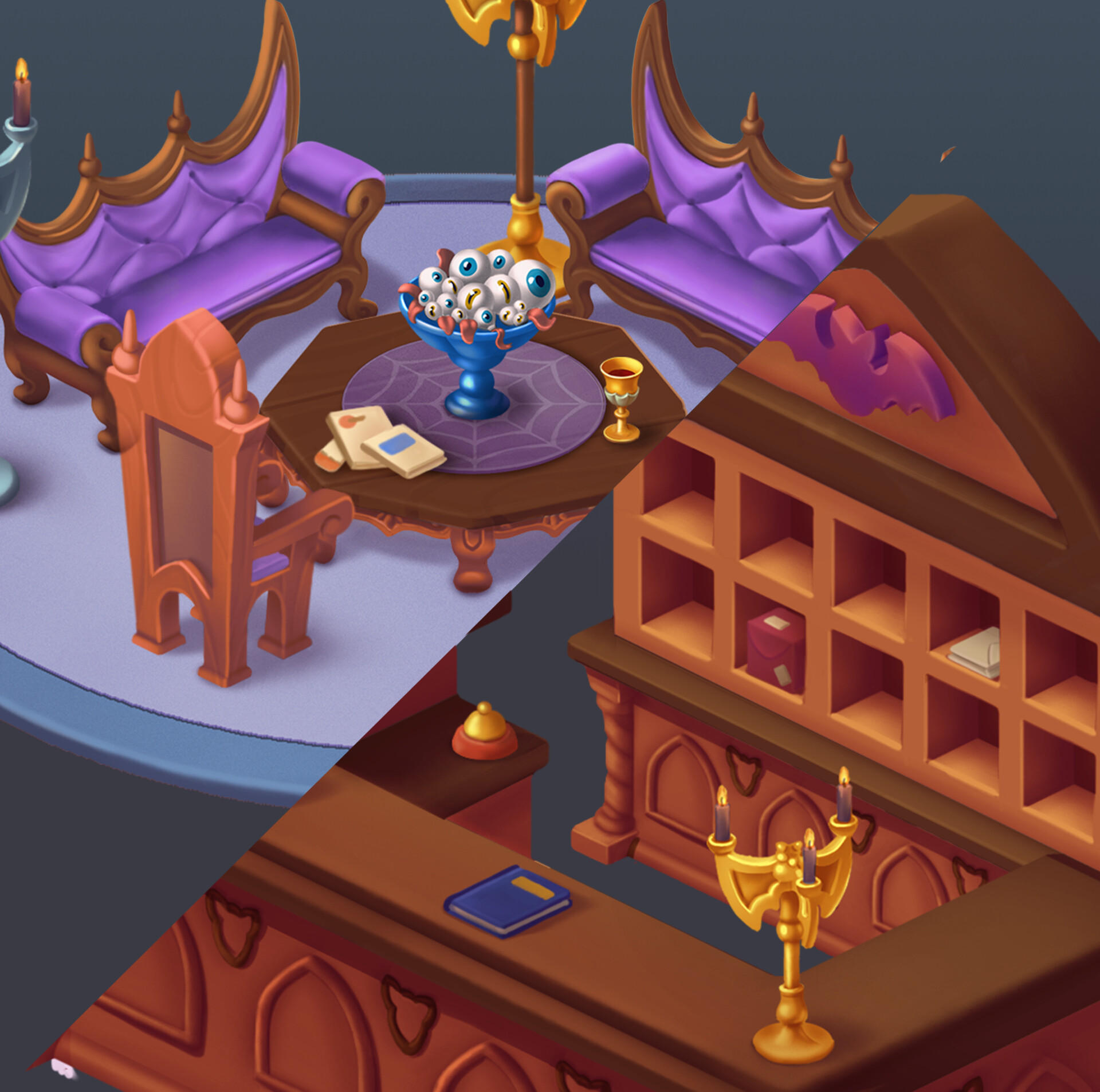 ArtStation - Vampire hotel props