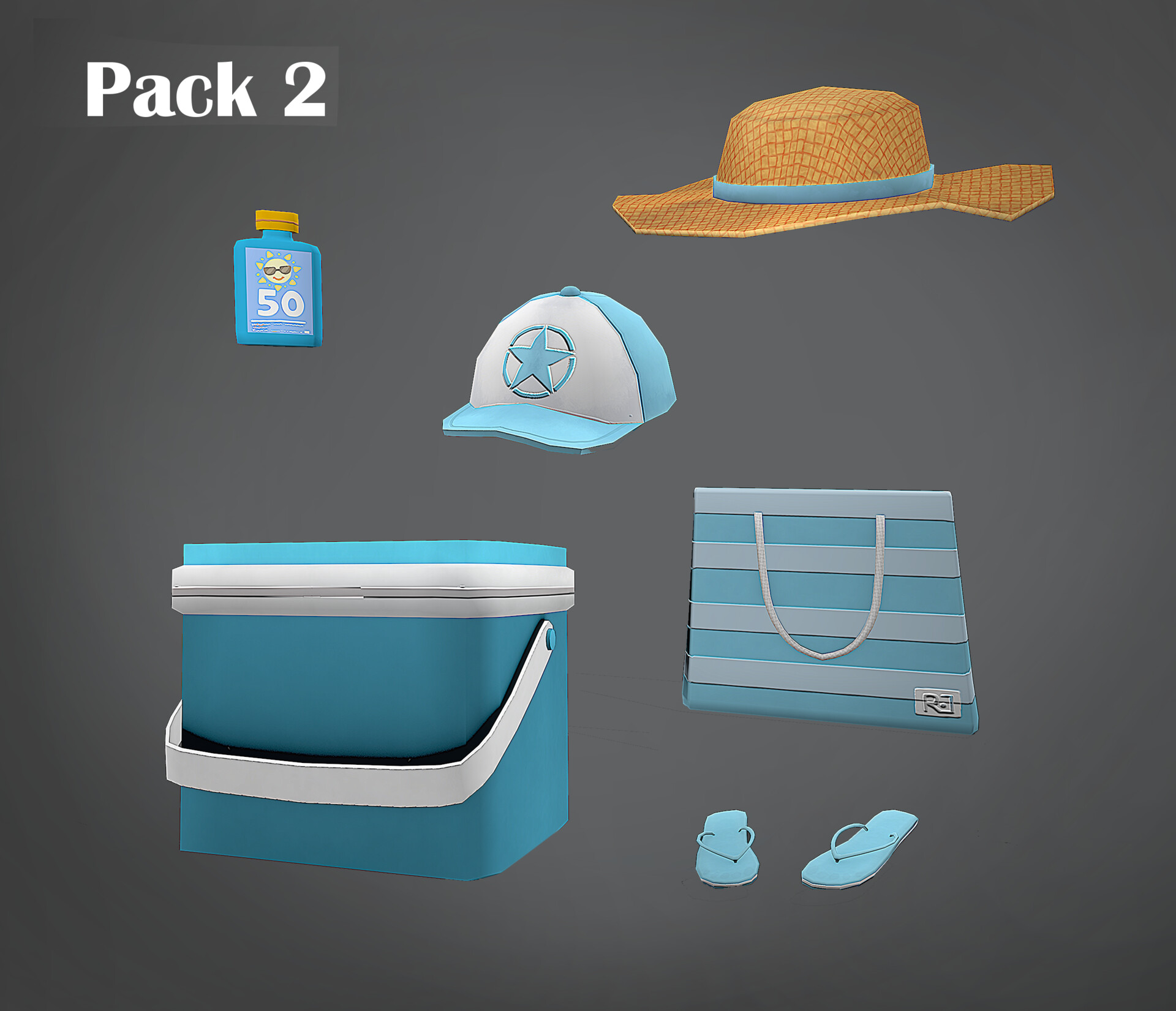 ArtStation - Beach asset pack 2