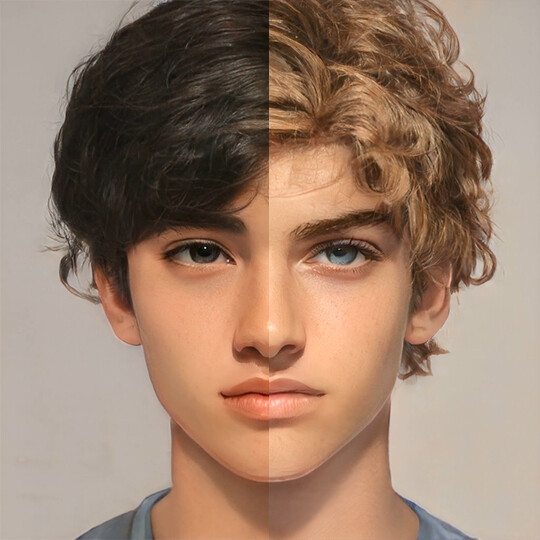 ArtStation - Genetic facial traits study using AI #2