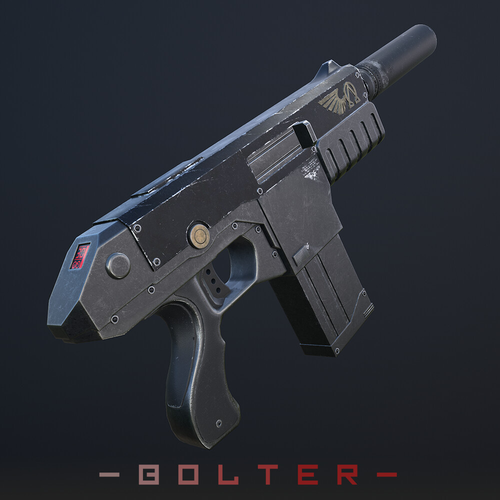 ArtStation - Warhammer 40k Bolter