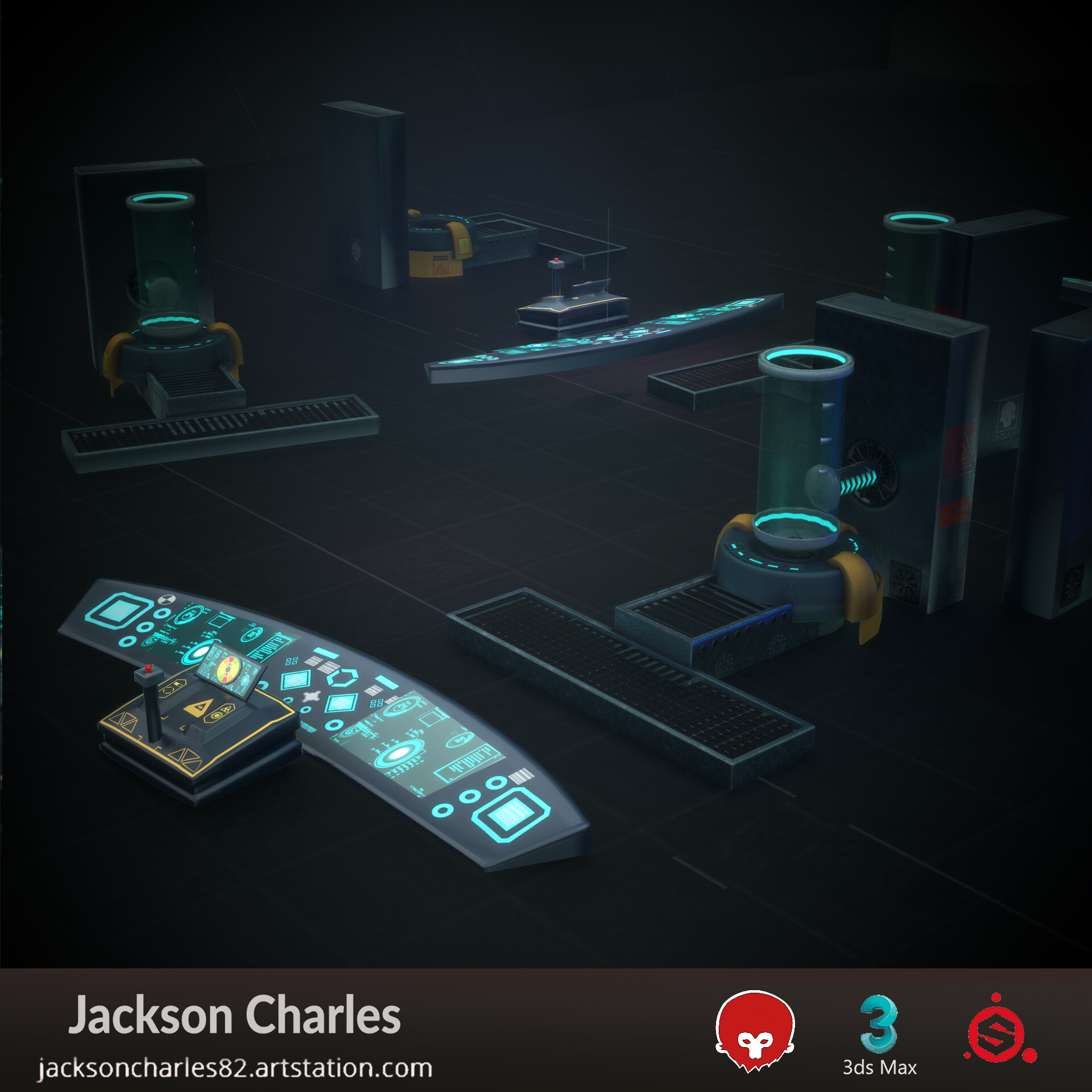 ArtStation - Stylized Sci-Fi Teleportation System