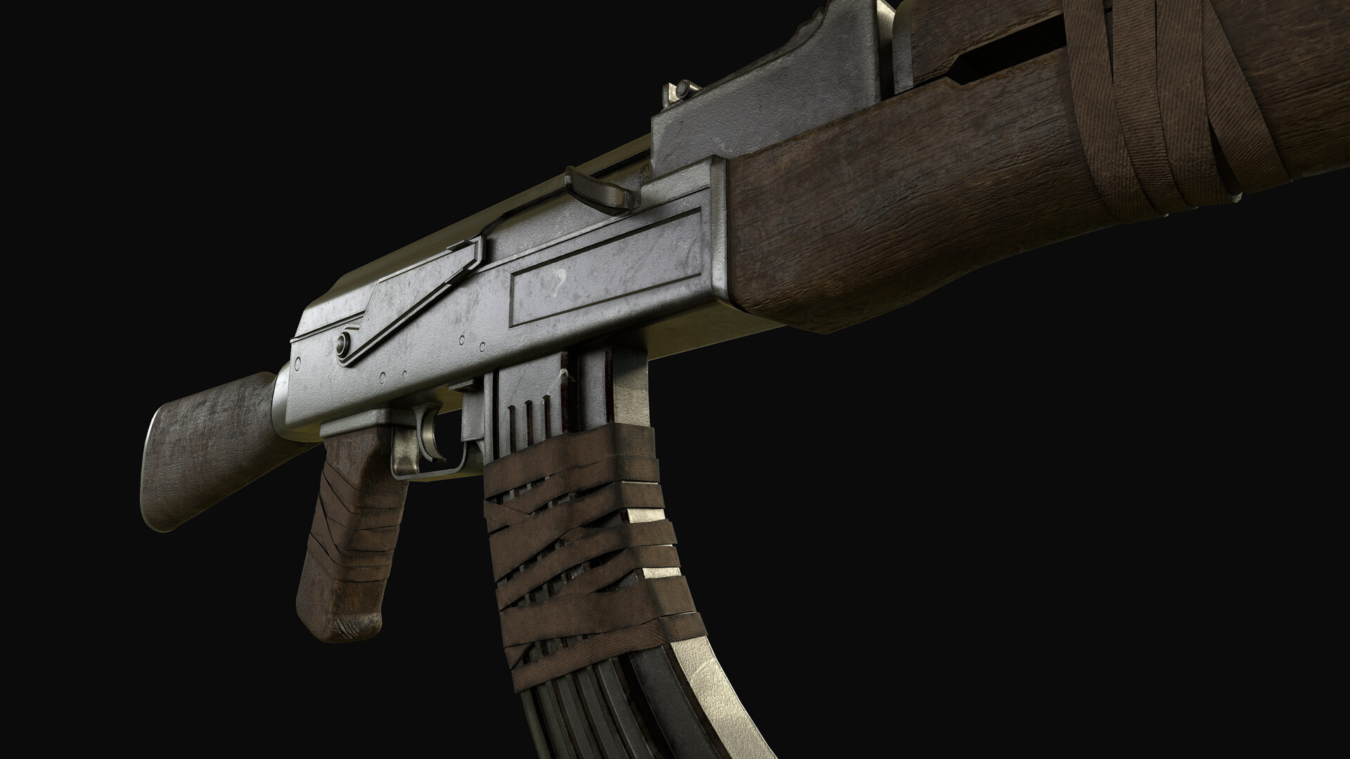ArtStation - Post-apocalyptic AK-47