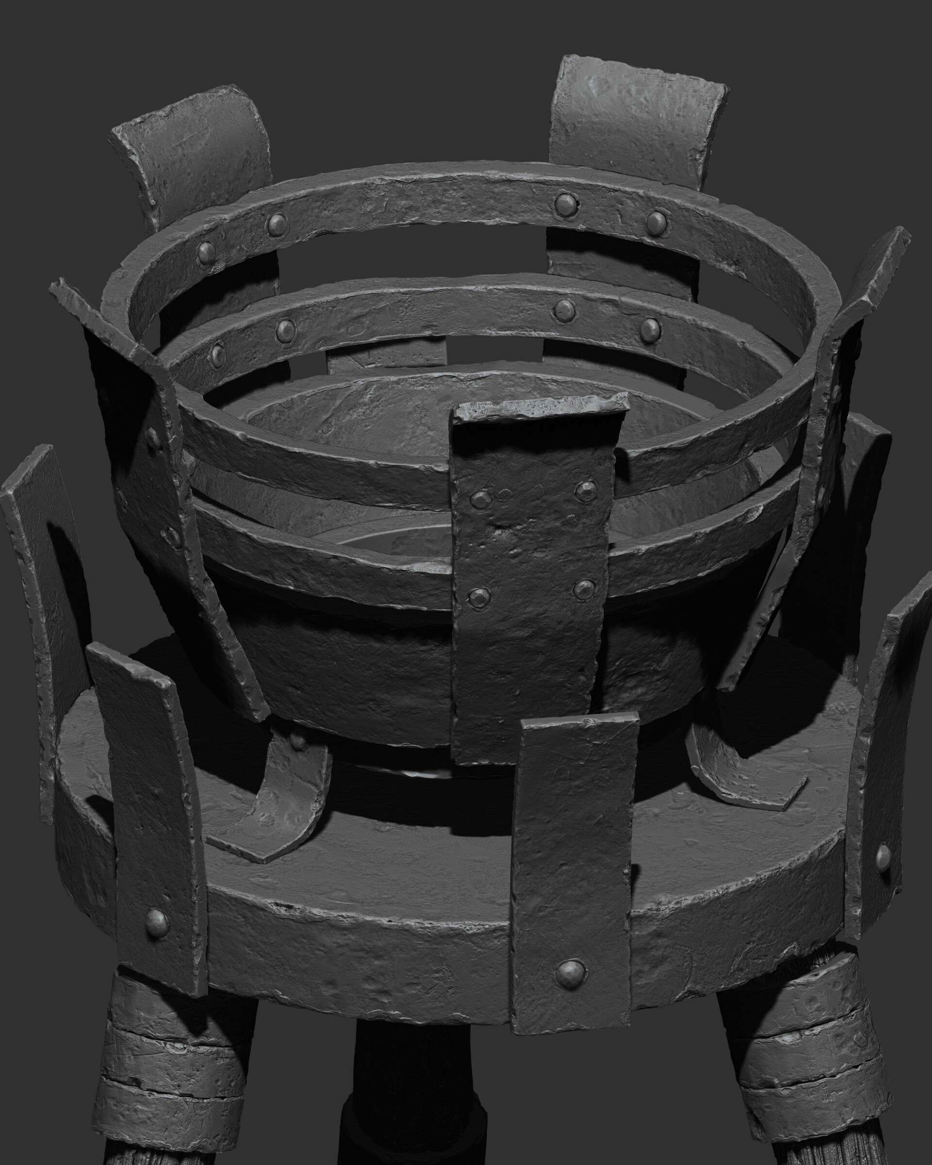 ArtStation - Medieval Torch-Stand
