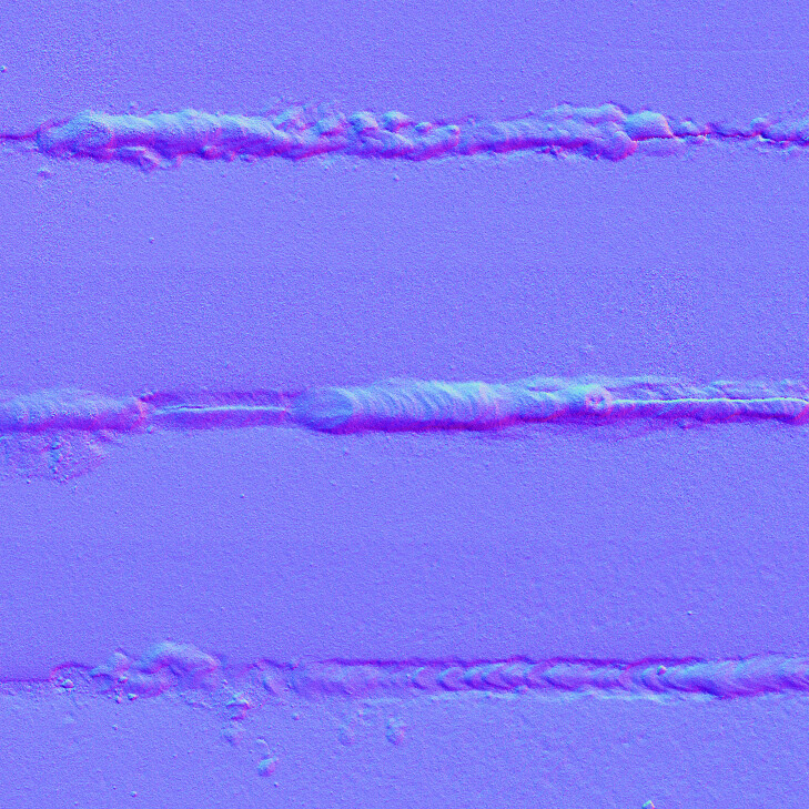 ArtStation - Interesting Normals #4 - Welds and other Metal