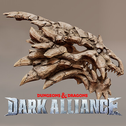 ArtStation - Dungeons & Dragons: Dark Alliance - Dragon Skull