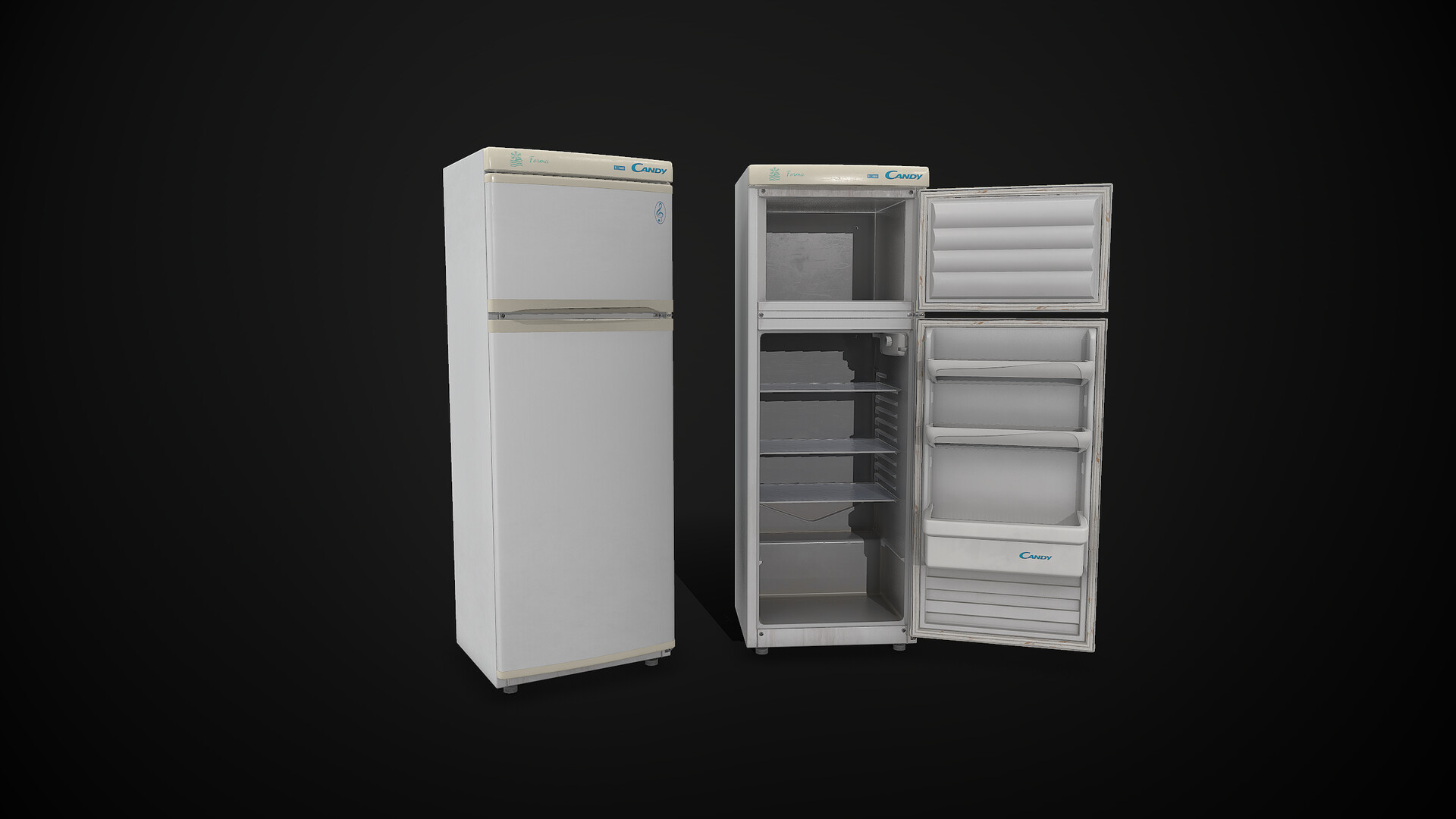ArtStation - Old Candy Fridge - Prop