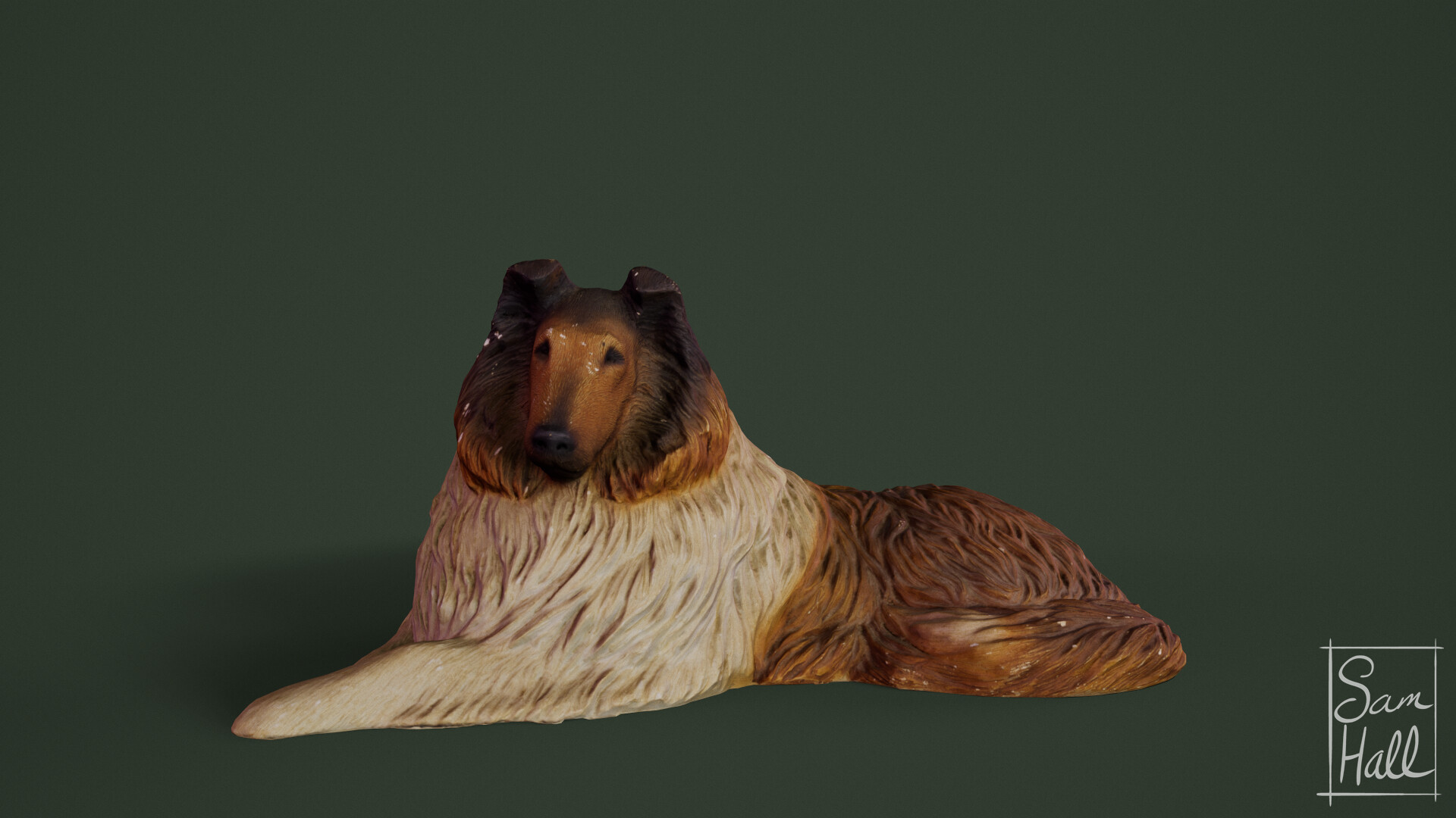 ArtStation - Collie Statue - Photogrammetry