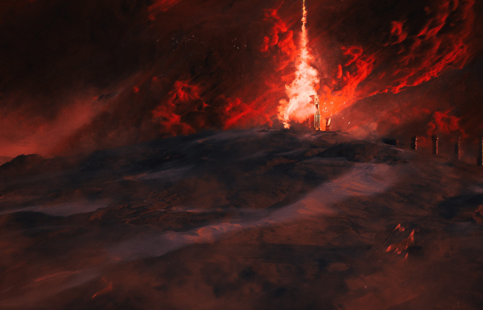 ArtStation - Smoke & clouds landscapes