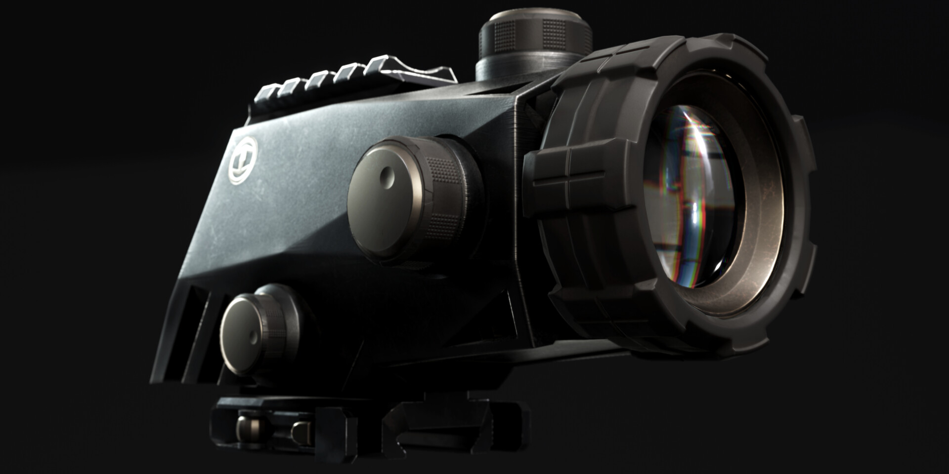 ArtStation - Game ready Riffle Scope (Hard Surface studies)