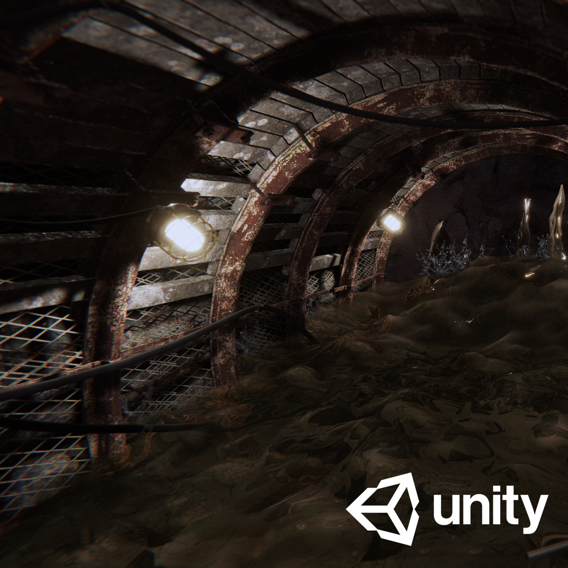 ArtStation - Mining disaster - flooding with water, view 2