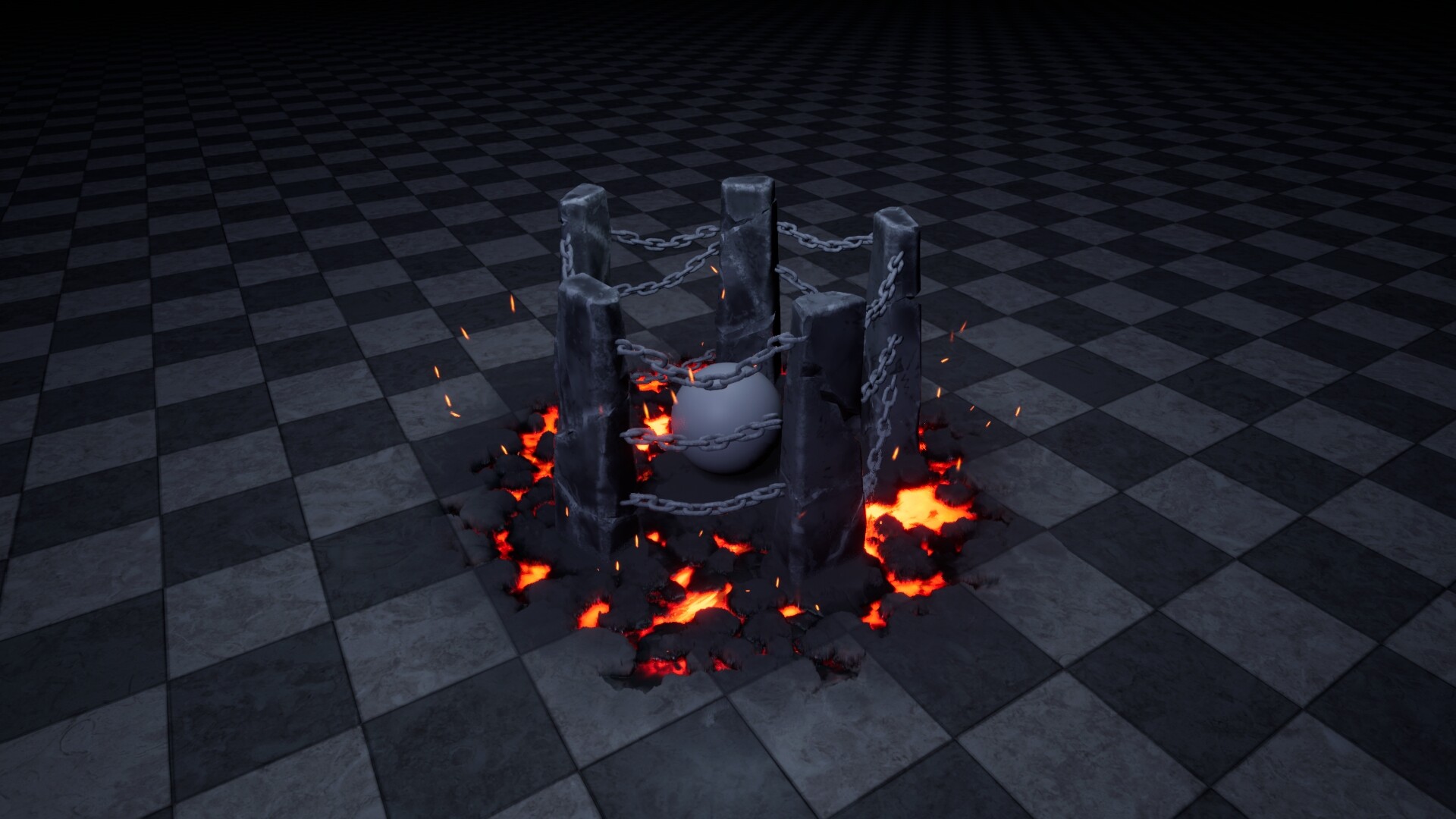 ArtStation - Stone prison VFX