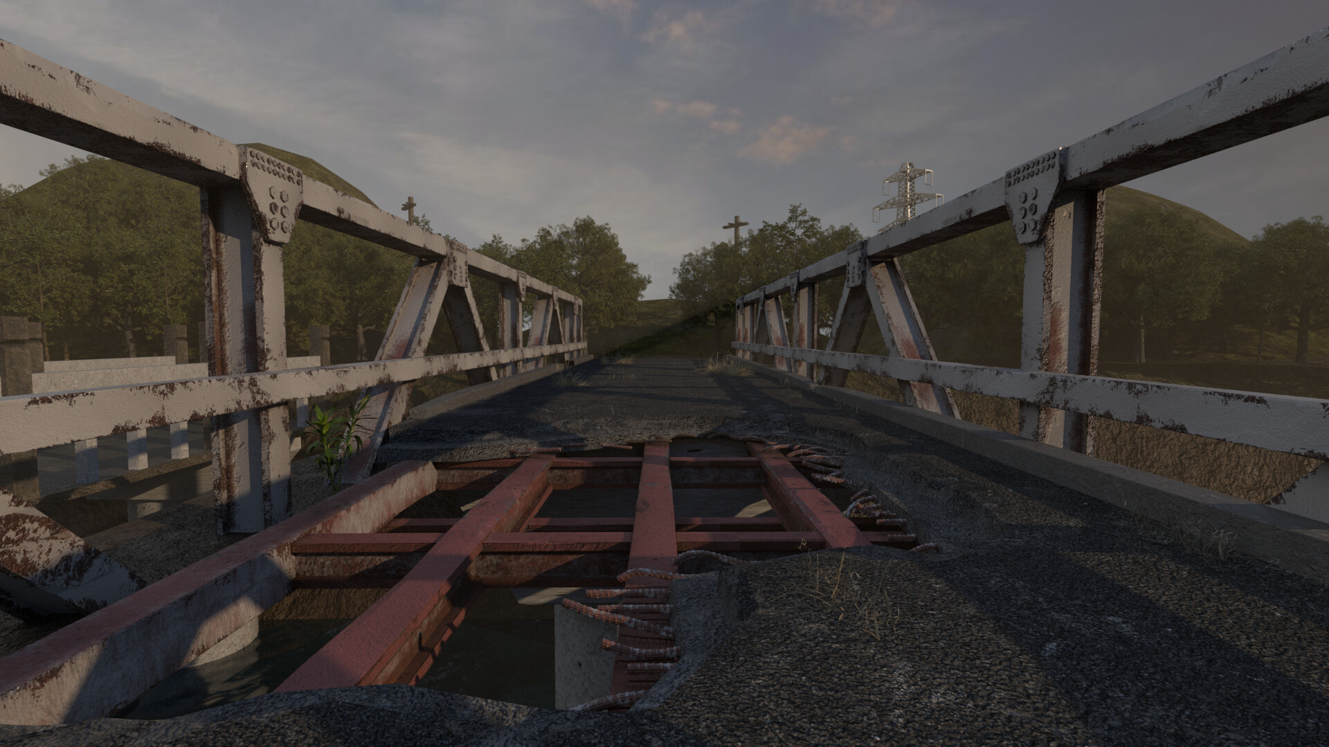 ArtStation - broken bridge enviornment modeilng