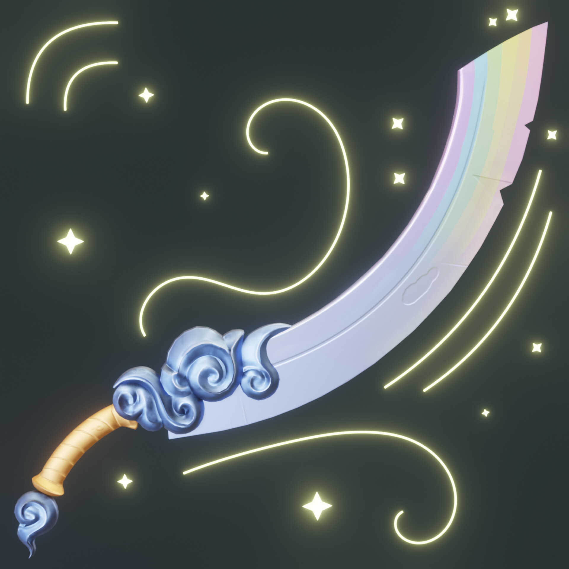 ArtStation - Rainbow Sword