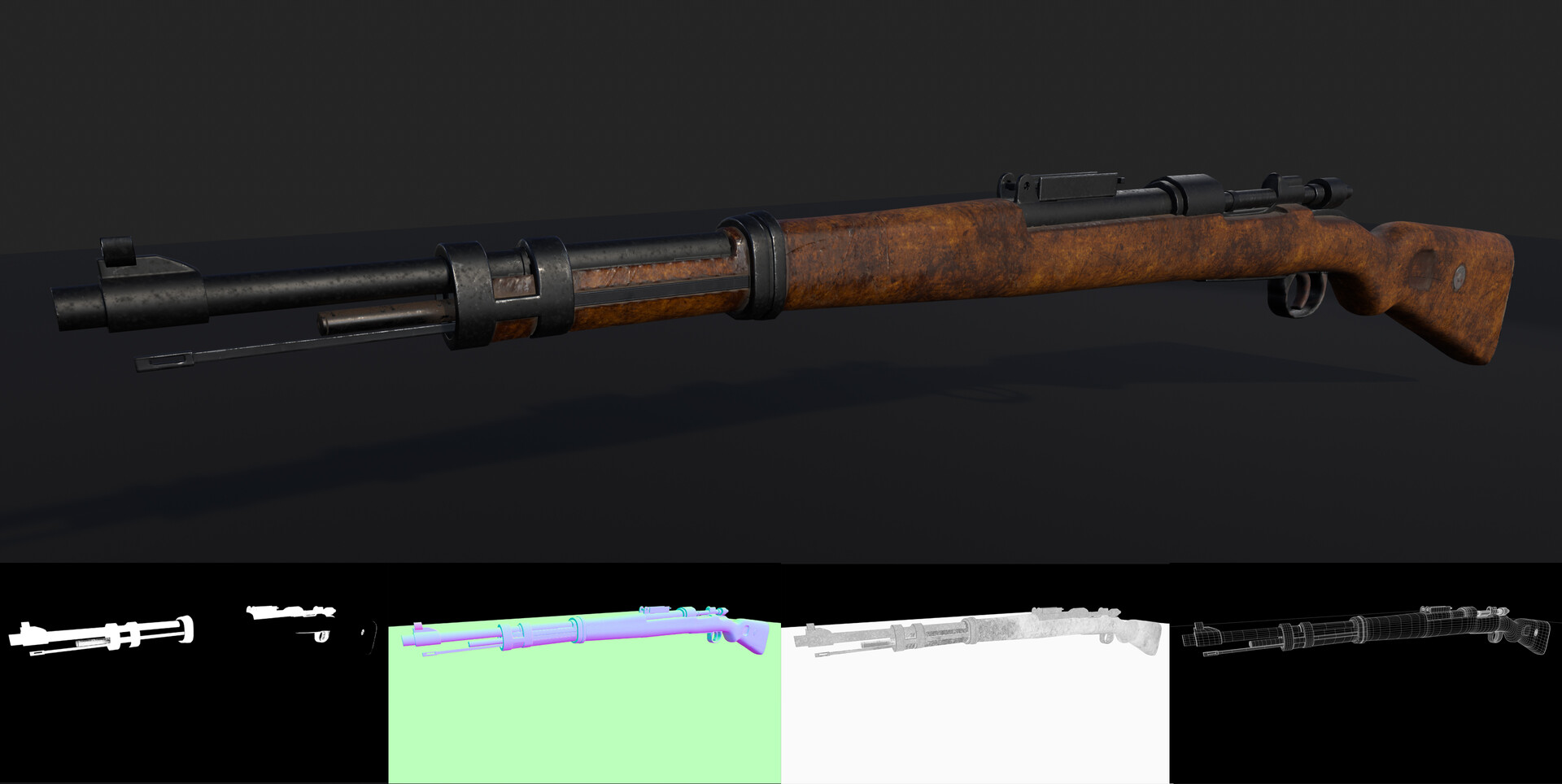 ArtStation - Kar98k 3D Model