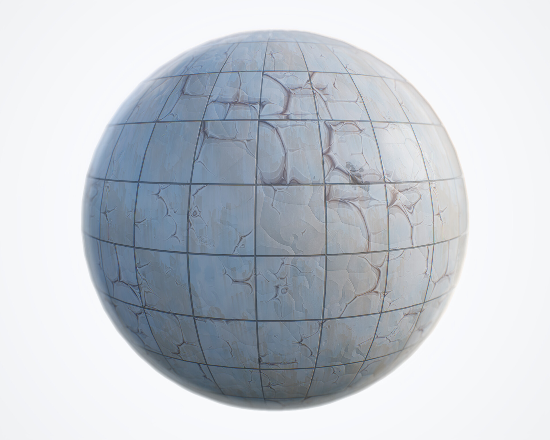 ArtStation - Texture stylized antique white marble grid tiles