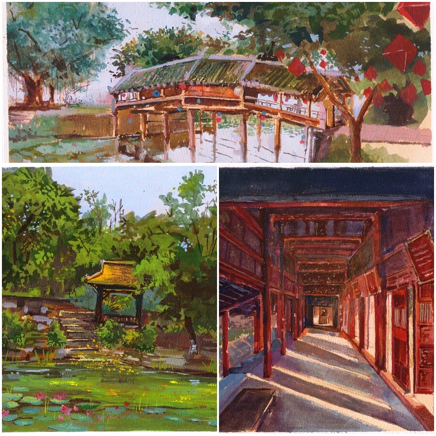 ArtStation - Gouache Painting: Hue